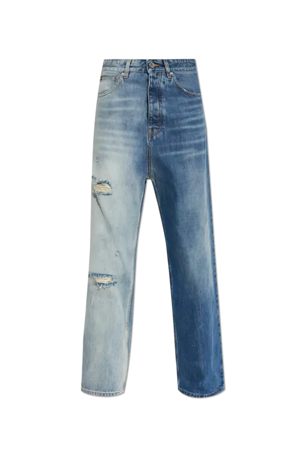 Vetements Vintage-effect Jeans - Blue