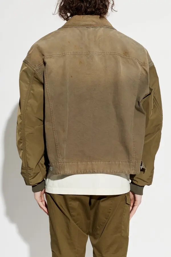 Dsquared2 Vintage Effect Denim Jacket - Brown