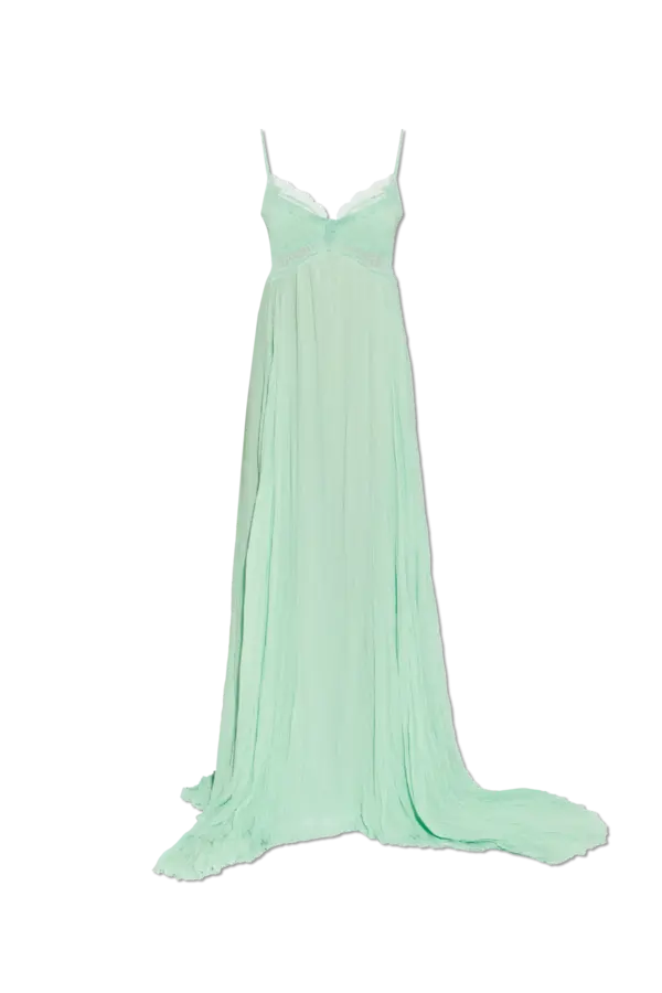 Blumarine Lace Insert Dress - Green
