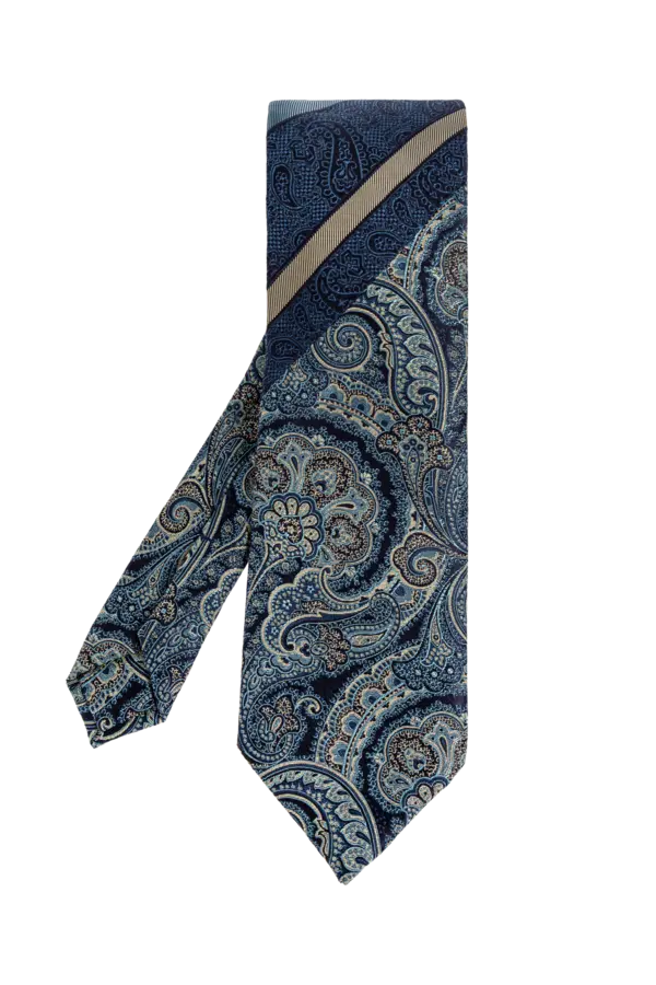 Etro Silk Neck Tie - Blue