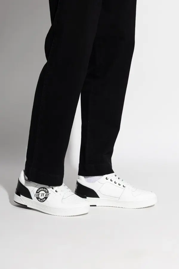 Versace Barocco Print Sneakers - White