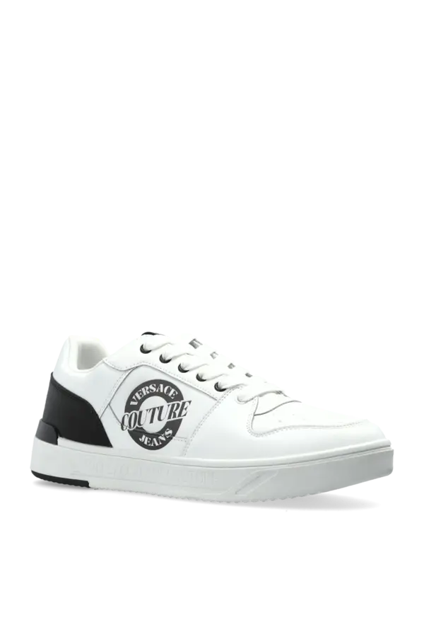 Versace Barocco Print Sneakers - White