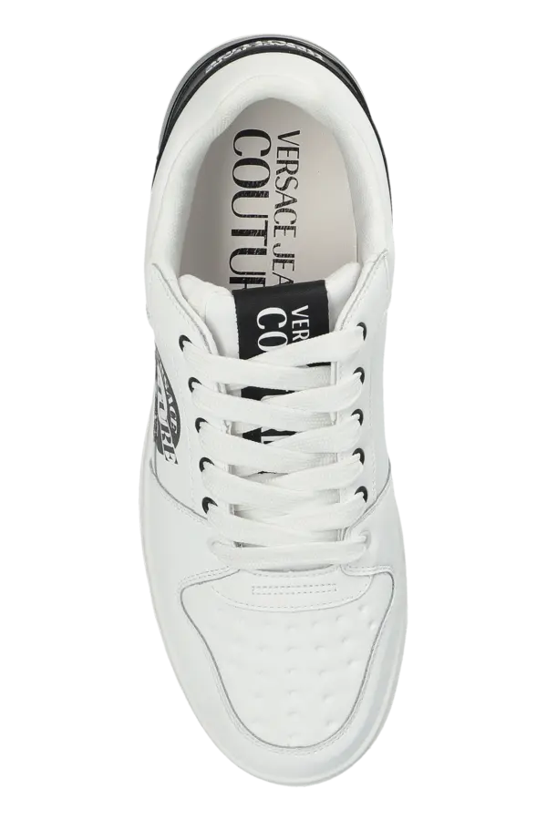 Versace Barocco Print Sneakers - White
