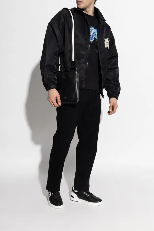 Versace Logo Low-top Sneakers - Black