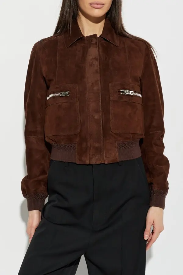 TOM FORD Suede Bomber Jacket