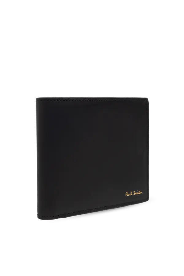 Paul Smith Foldable Wallet With Logo - Black