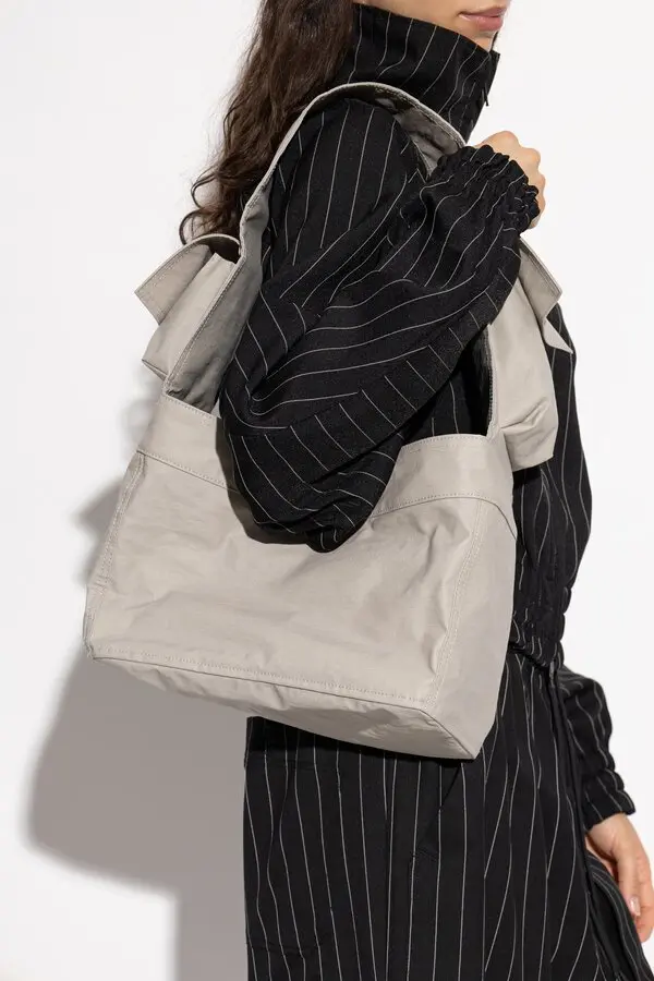 Y3 Newspaper Small' Shoulder Bag - Grey