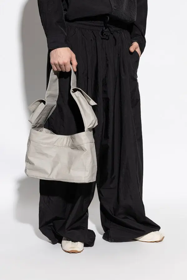 Y3 Newspaper Small' Shoulder Bag - Grey