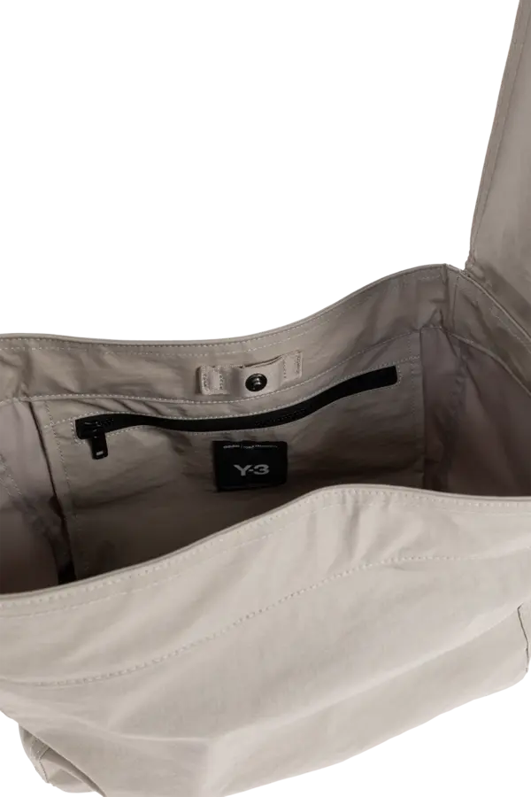 Y3 Newspaper Small' Shoulder Bag - Grey