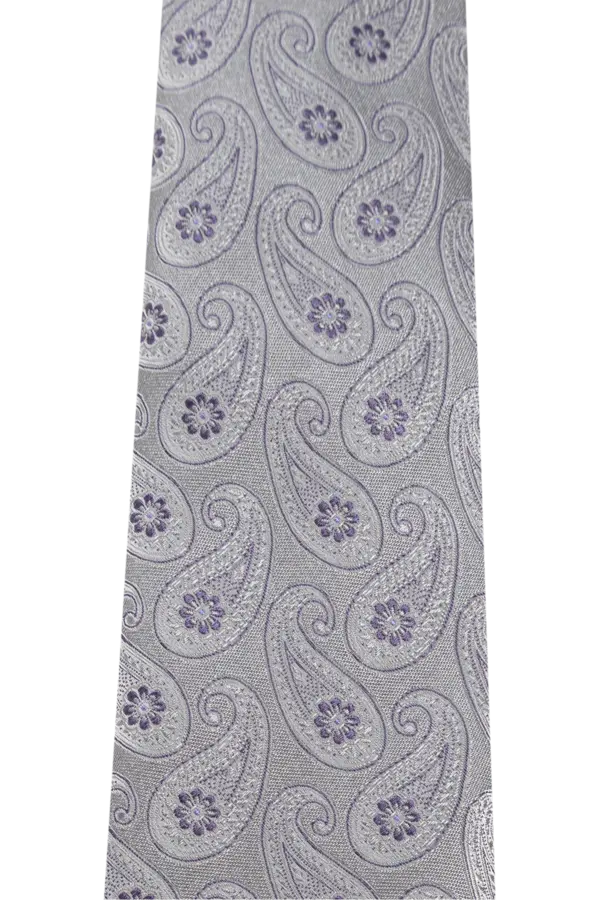 Etro Silk Neck Tie - Grey