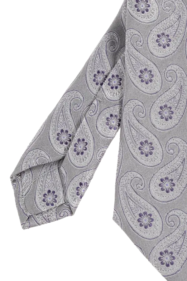 Etro Silk Neck Tie - Grey
