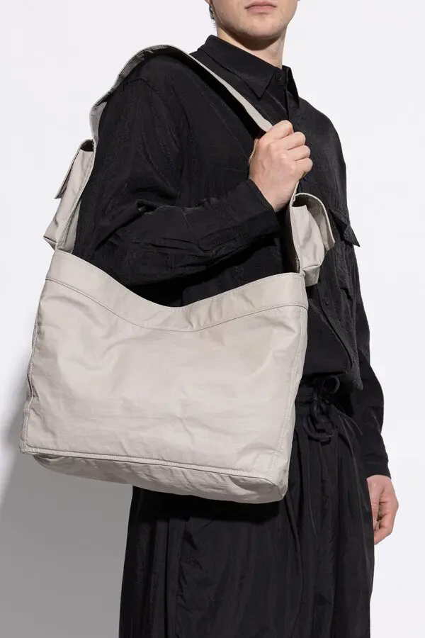Y3 Newspaper Large' Shoulder Bag - Grey