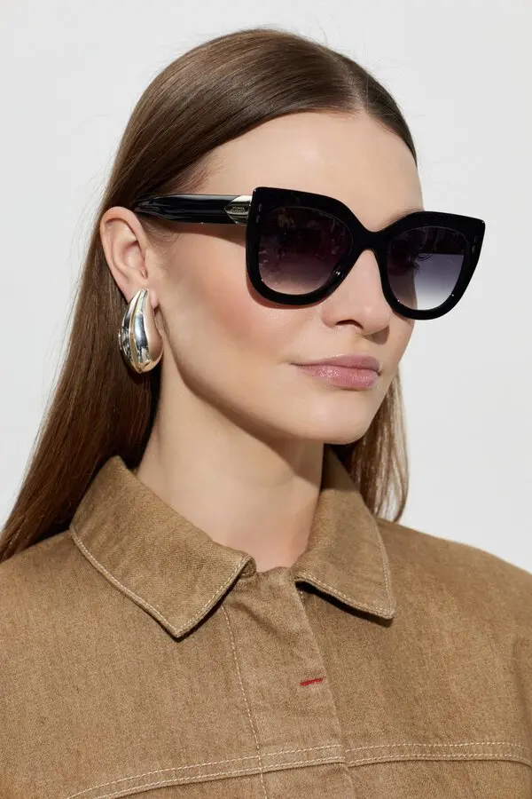 Isabel Marant Étoile Cat-eye Frame Sunglasses - Black