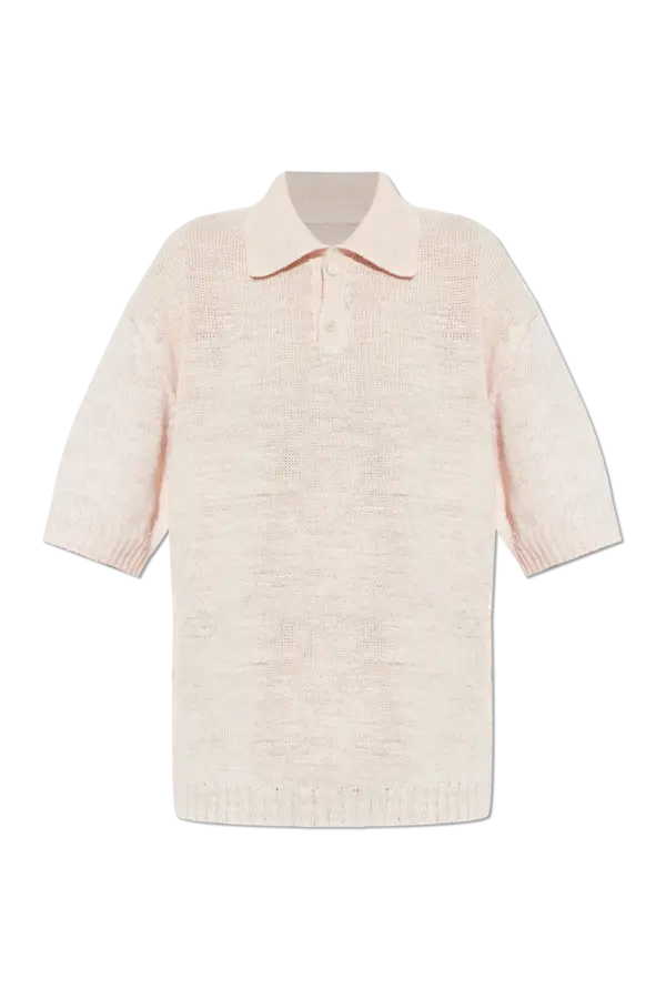 MAISON MARGIELA Linen Polo - Pink