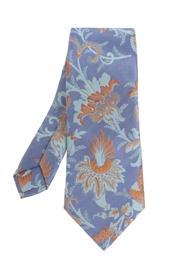 Etro Silk Neck Tie - Blue