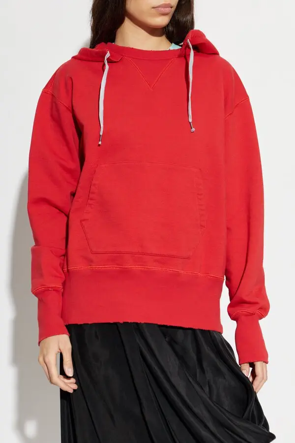 MAISON MARGIELA Hooded Sweatshirt - Red