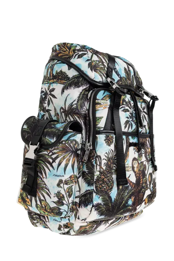 Dsquared2 Logo Printed Backpack - Multicolour