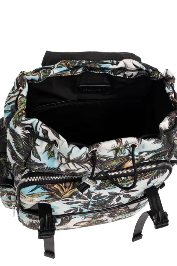 Dsquared2 Logo Printed Backpack - Multicolour
