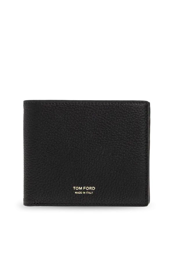 TOM FORD Leather Wallet With Logo - Black