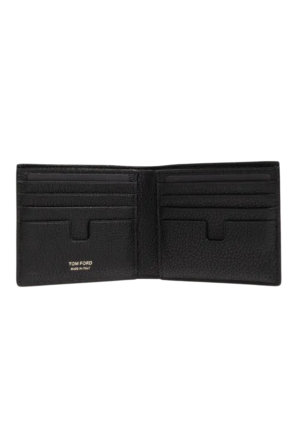 TOM FORD Leather Wallet With Logo - Black