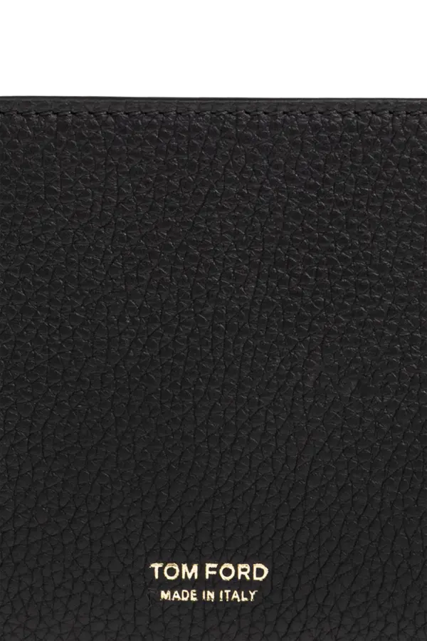 TOM FORD Leather Wallet With Logo - Black