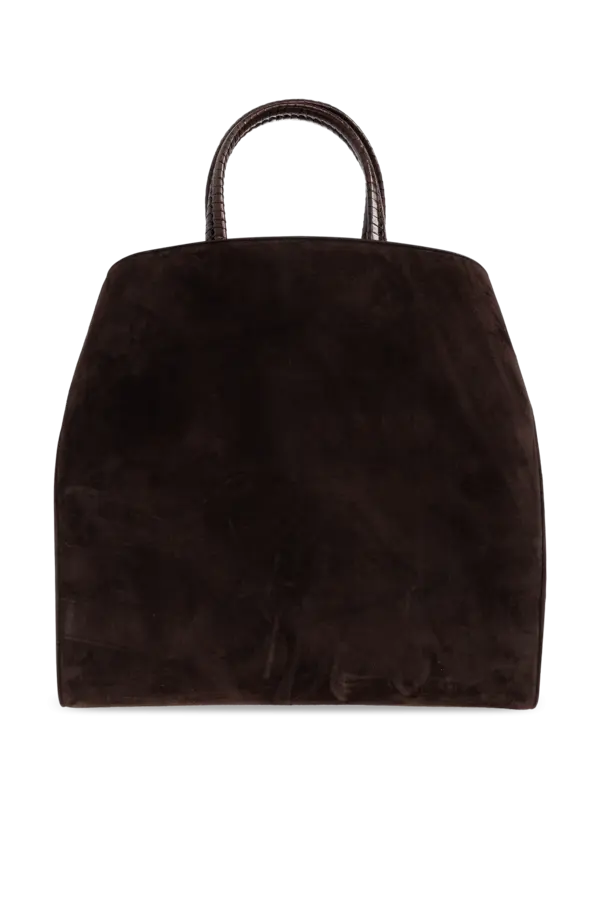 FERRAGAMO Suede 'hug' Top Handle Bag