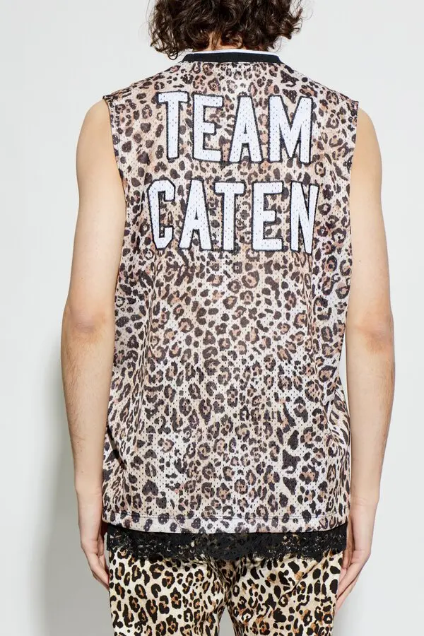 Dsquared2 Logo Print Sleeveless Top - Beige