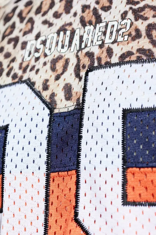 Dsquared2 Logo Print Sleeveless Top - Beige