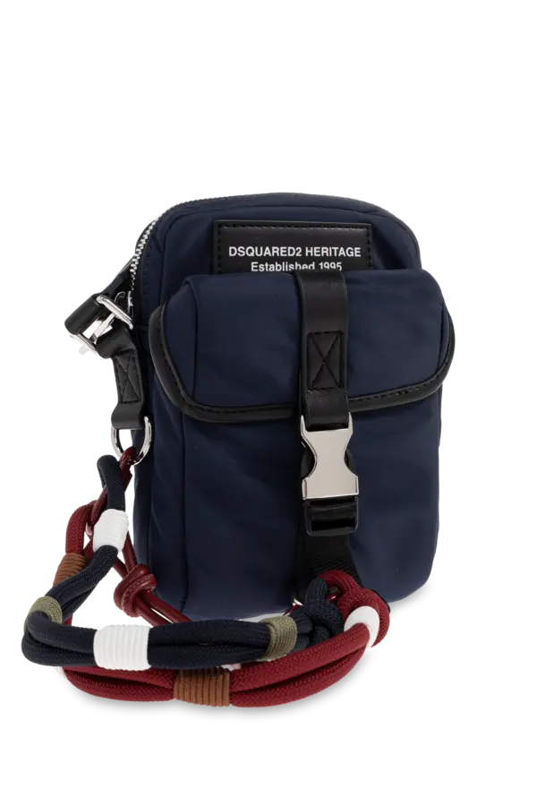 Dsquared2 Shoulder Bag With Logo - Black