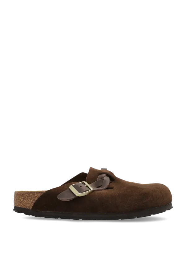 BIRKENSTOCK Boston Braided Clogs - Brown