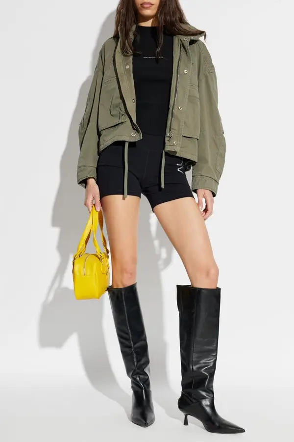 Alexander Wang Logo Ribbed Top