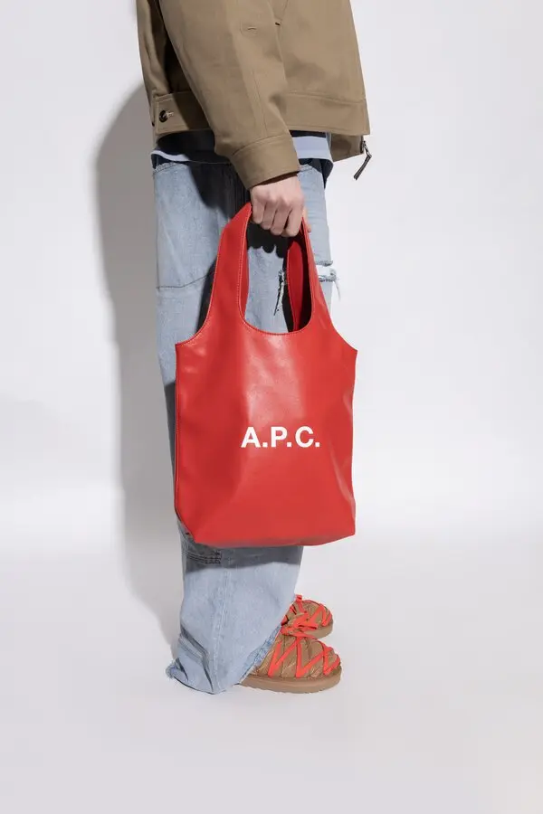 A.p.c. Ninon Small Shopper Bag - Red