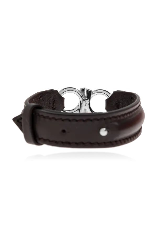 FERRAGAMO Bracelet With Logo - Brown