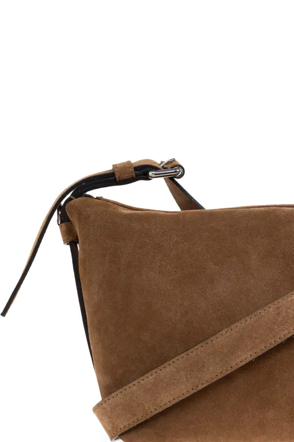 Moschino Suede Shoulder Bag - Brown