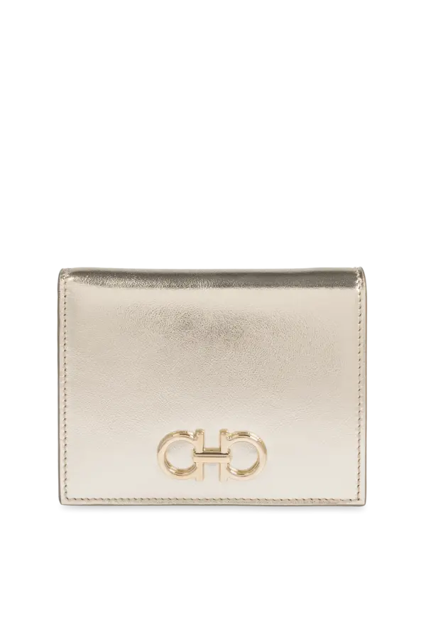 FERRAGAMO Leather Wallet - Gold