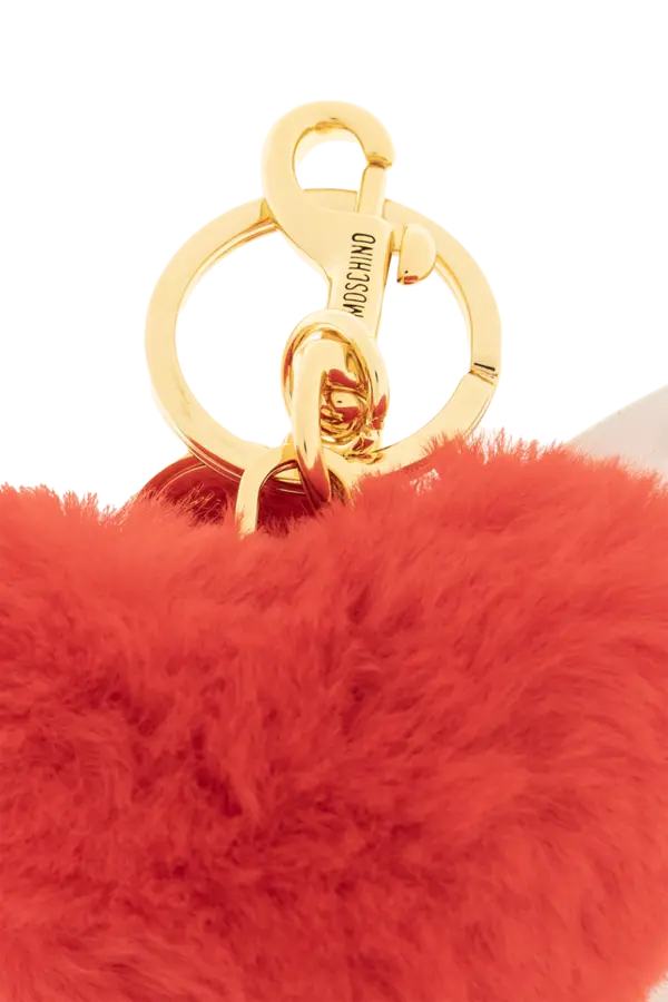 Moschino Keychain With A Heart Motif Pendant