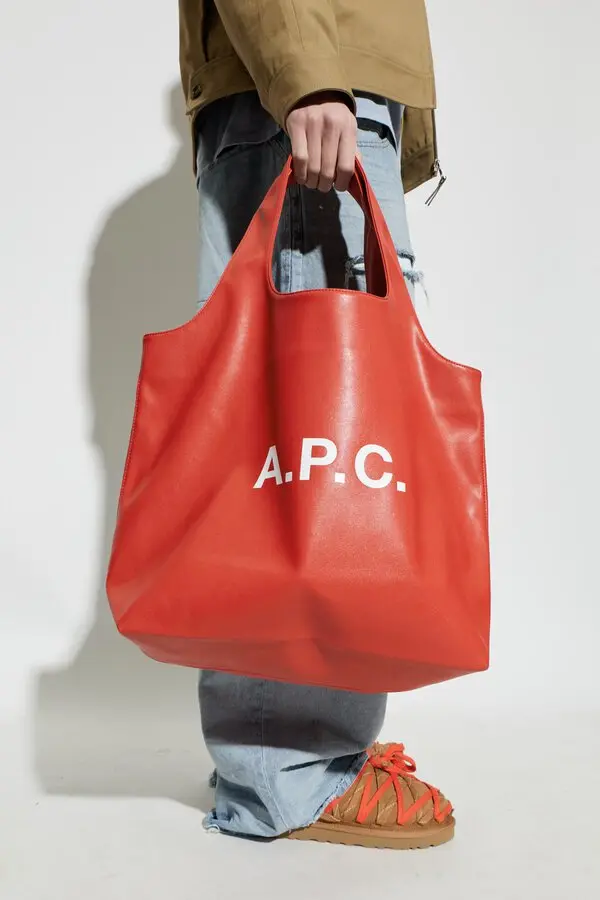 A.p.c. Ninon Shopper Bag - Red