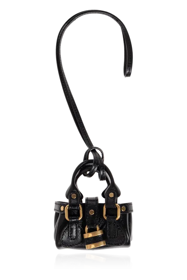 Chloé Mini Paddington Keyring - Black