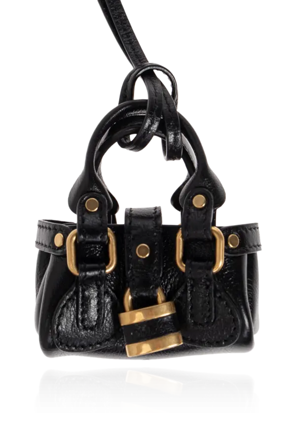 Chloé Mini Paddington Keyring - Black