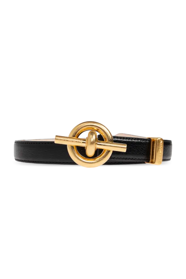 Balmain T-bar Leather Belt - Black