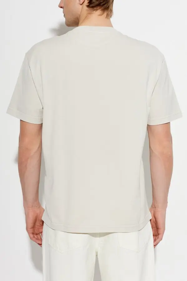 Eleventy T-shirt With Printed Logo - Grey