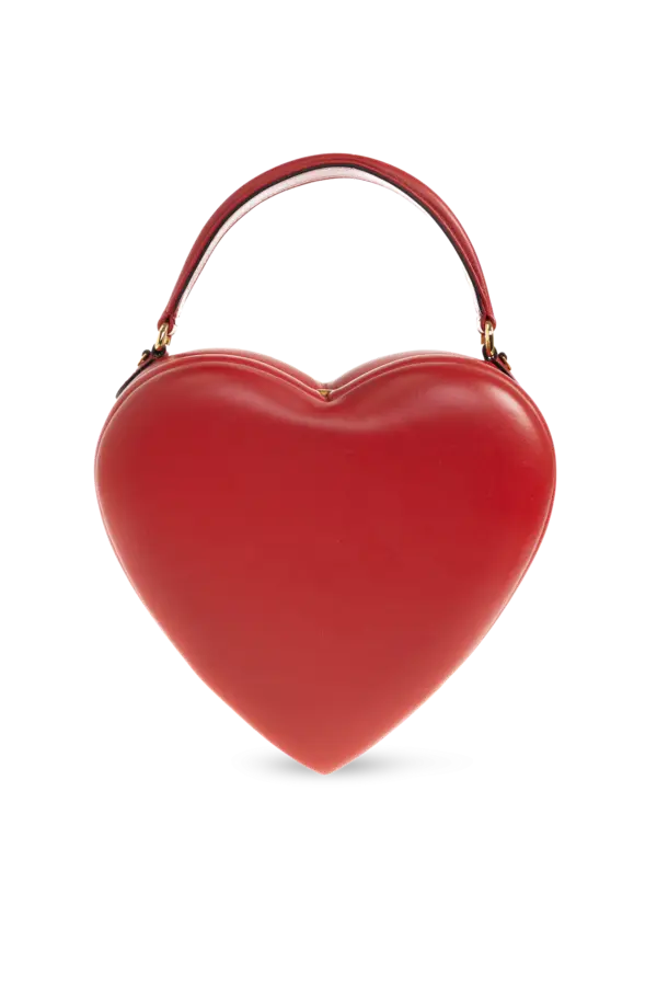 Moschino Heart Motif Handbag - Red