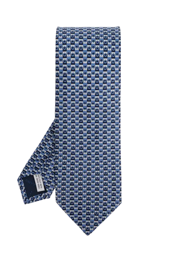 FERRAGAMO Silk Tie - Blue