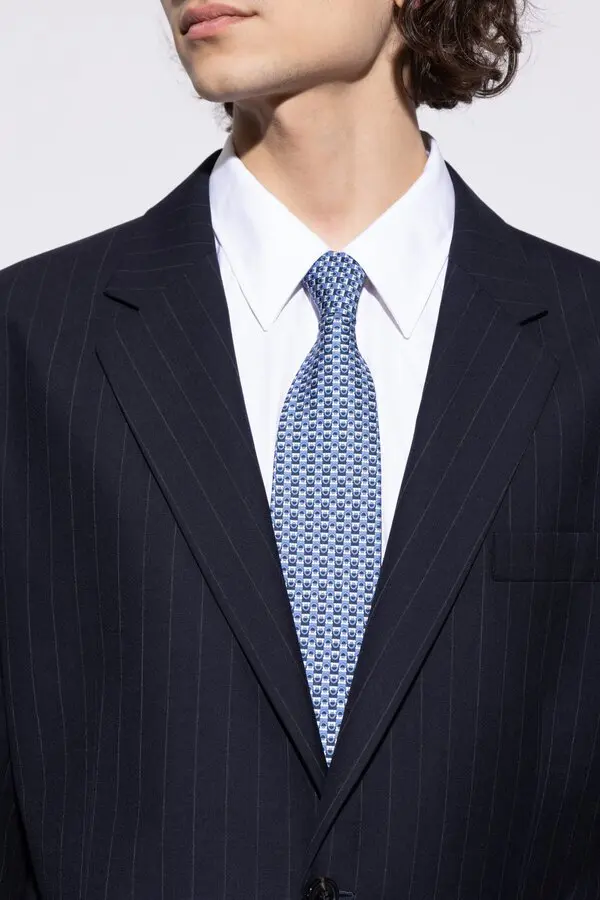 FERRAGAMO Silk Tie - Blue