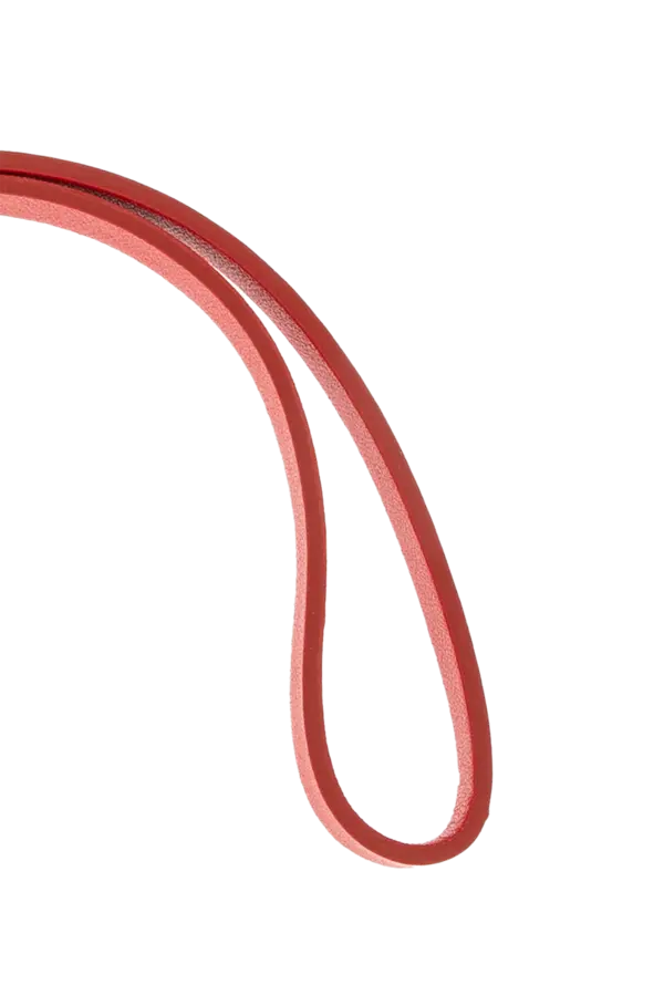 FERRAGAMO Leather Heart-shaped Pendant - Red