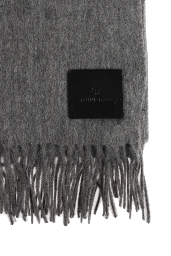 ANINE BING Wool Scarf - Grey