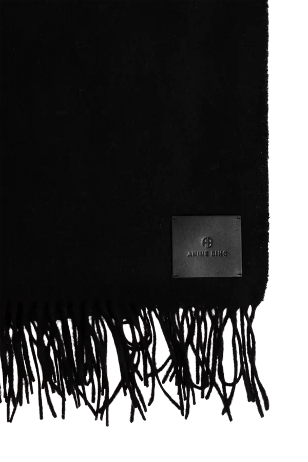 ANINE BING Wool Scarf - Black