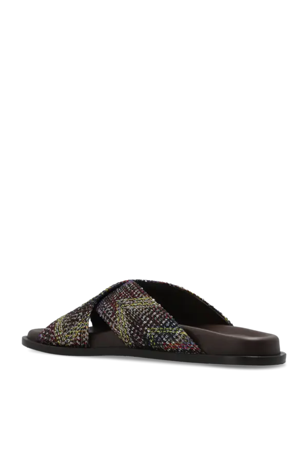 Missoni Patterned Slides - Brown