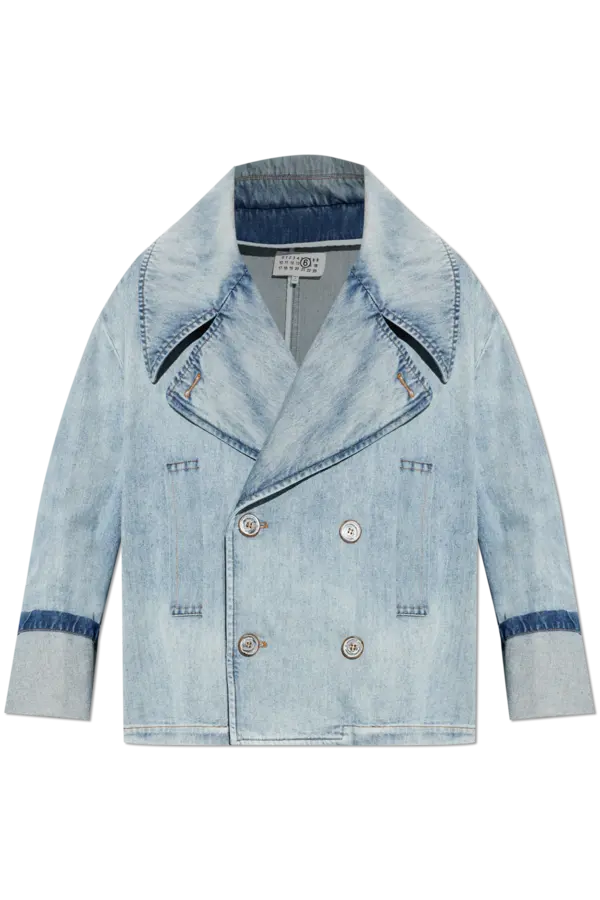 MAISON MARGIELA Double-breasted Denim Jacket - Blue