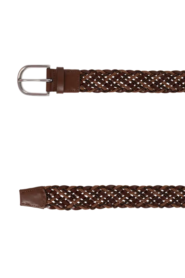 Paul Smith Leather Belt With Decorative Weave